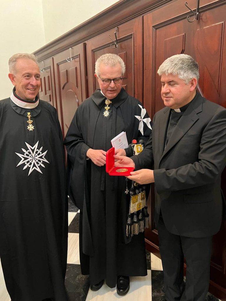 H.E. Fra' Emmanuel Rousseau, Grand Commendatore commemorates Nuncio ...